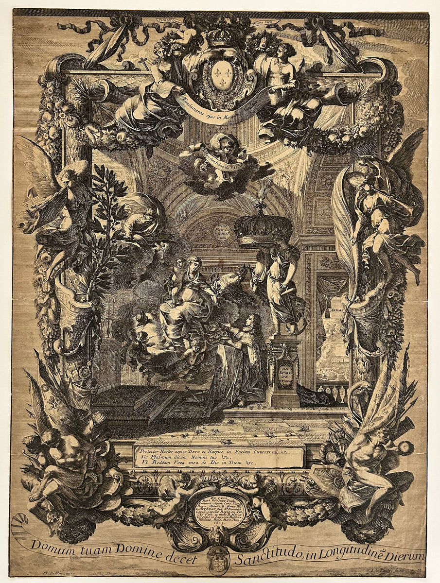 Le couronnement de Louis XIV. 1653. – Martinez D - Estampes anciennes ...