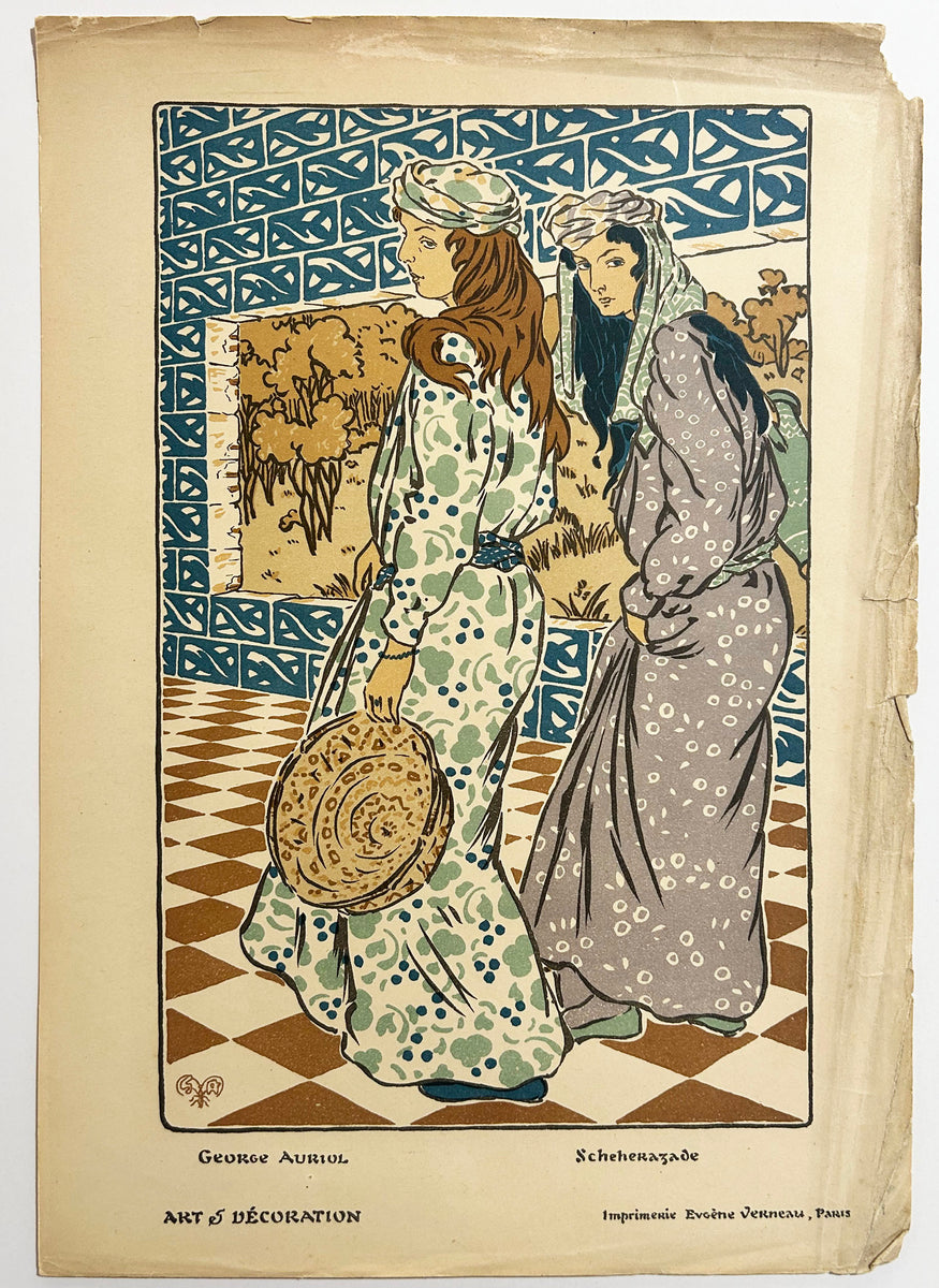 Schéhérazade. 1901. – Martinez D - Estampes anciennes & modernes - Paris