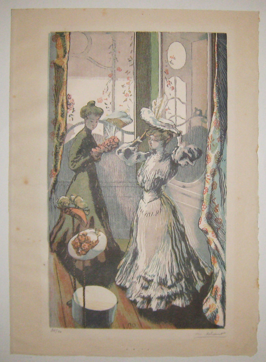 La Modiste. c.1900. – Martinez D - Estampes anciennes & modernes - Paris