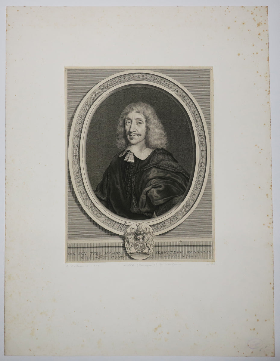 Portrait de Melchior de Gillier (1643-1715), conseiller du Roi Louis X ...