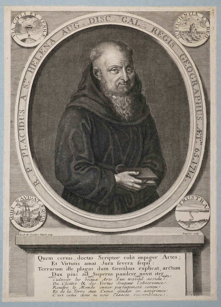 Portrait du Père Placide de Sainte-Hélène (1648-1734), Augustin Dechau ...
