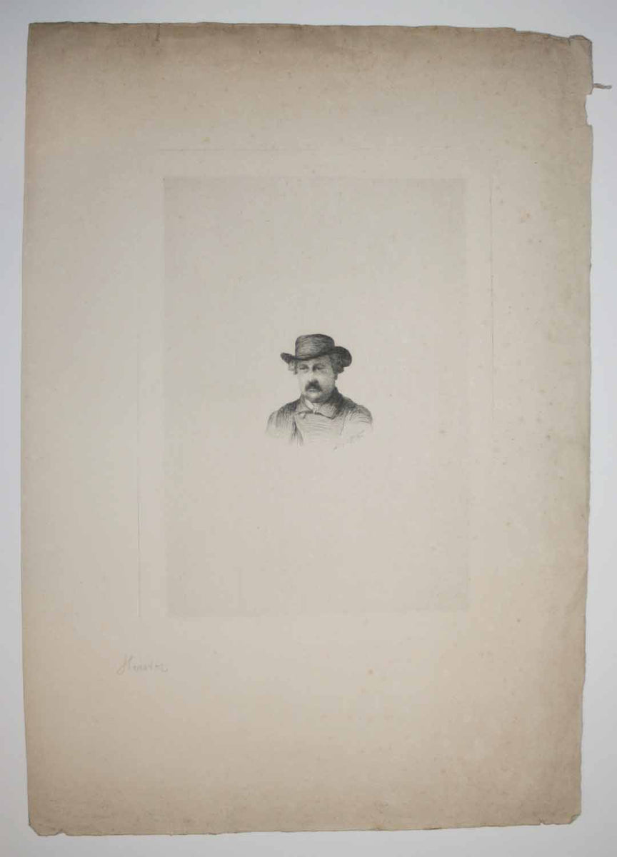 Portrait d'Hervier, coiffé d'un chapeau mou. – Martinez D - Estampes ...
